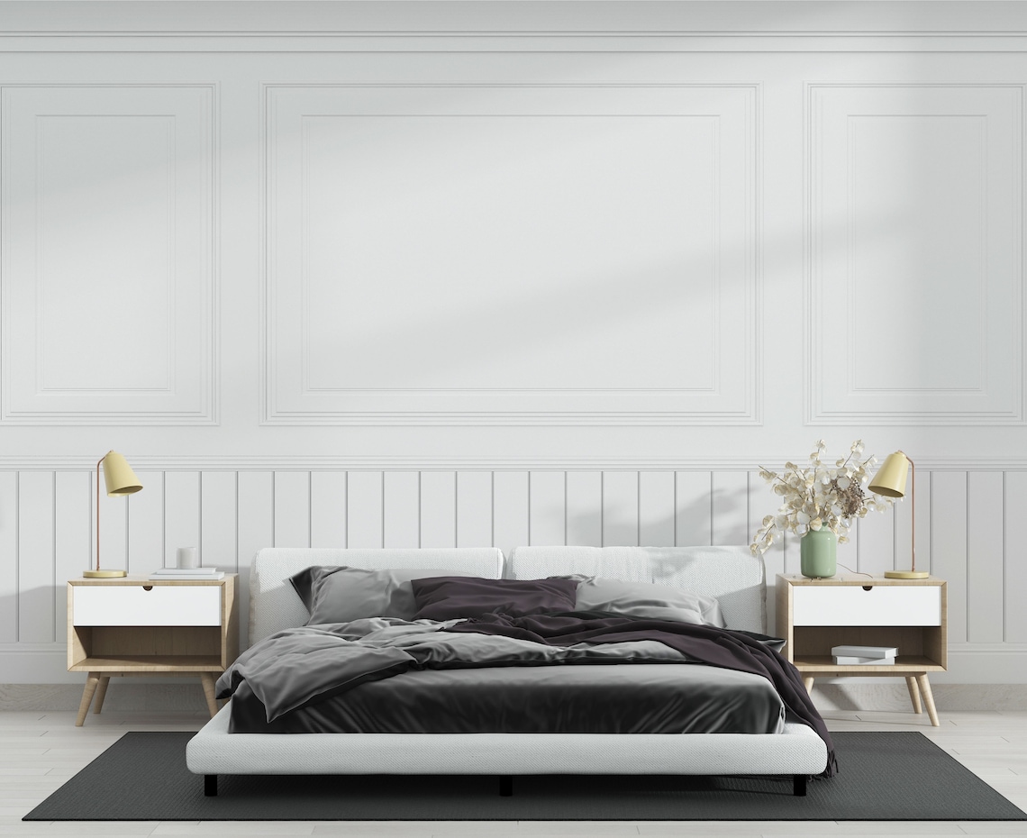 Classic White Wall Paneling 3D Mural for Elegant Home Wall Design - Etsy