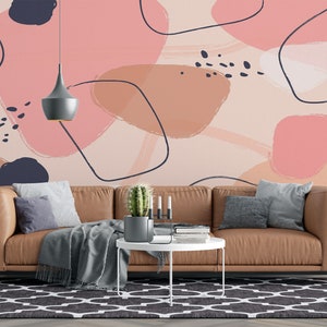 Abstract Pastel Peel and Stick Self Adhesive Wallpaper - Etsy