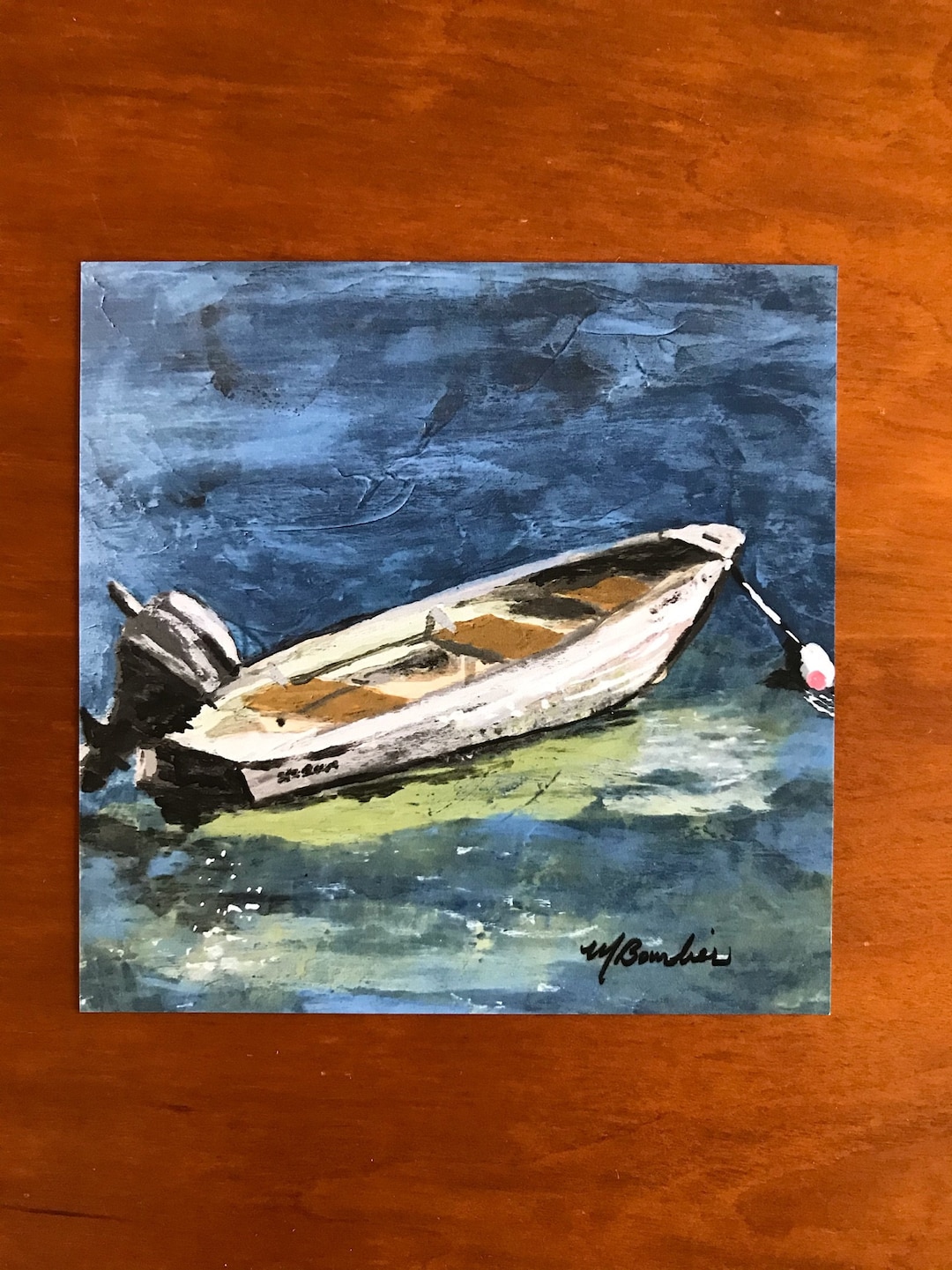 Art Print of the Skiff 5 Inches by 5 Inches. High Quality Art ...