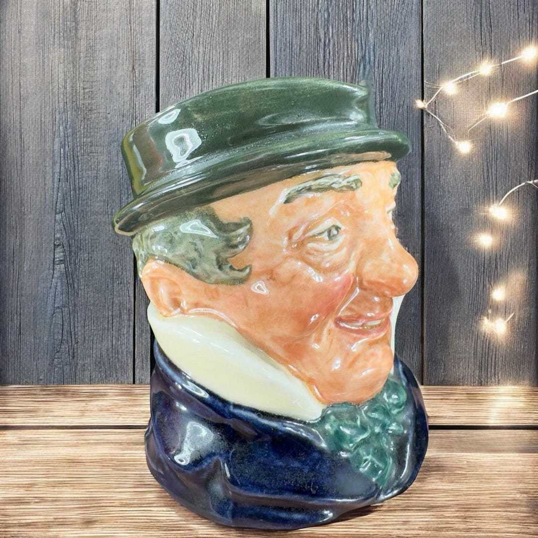 Royal Doulton Captain Cuttle Toby Jug Creamer Fine Porcelain Small ...