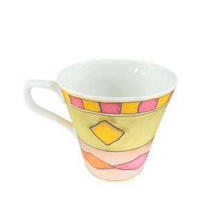Sasaki Palazzo Teacup and Saucer Set Diamond Square Ceramic Paula ...