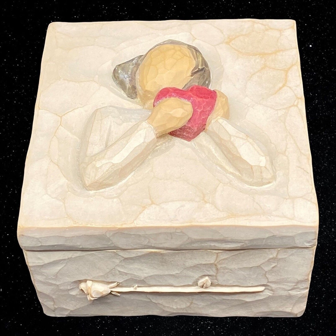 Willow Tree Friendship Trinket Box “from the Heart” Susan Lordi 2003 ...