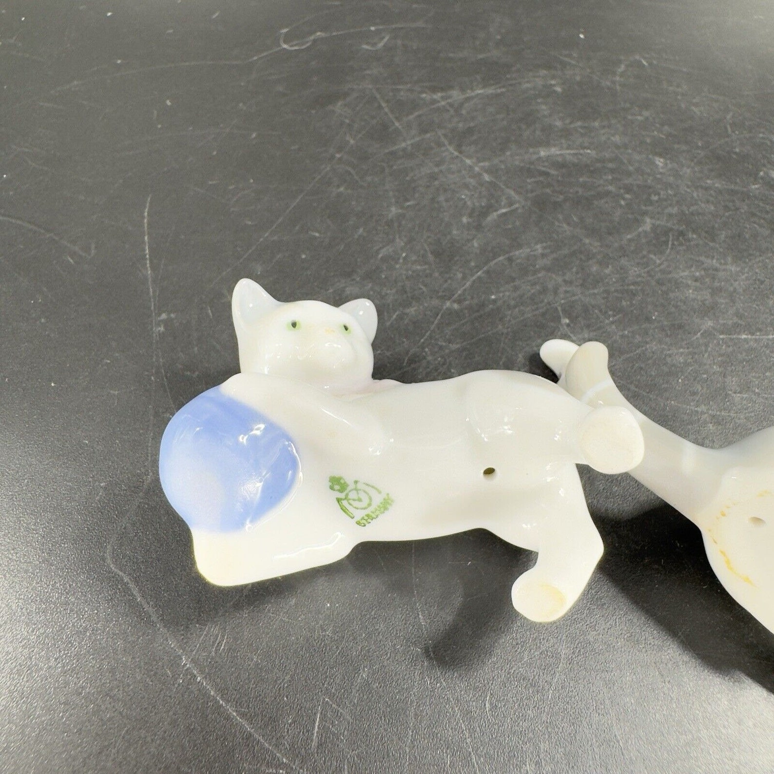 Vintage Pair Metzler Ortloff Kitty Cats Playing Ball Porcelain ...