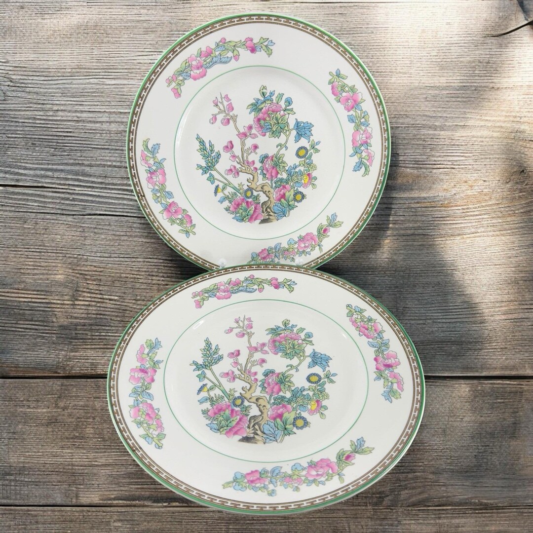 Antique K T & K Knowles Taylor Knowles Porcelain Dish Plate Set2 ...