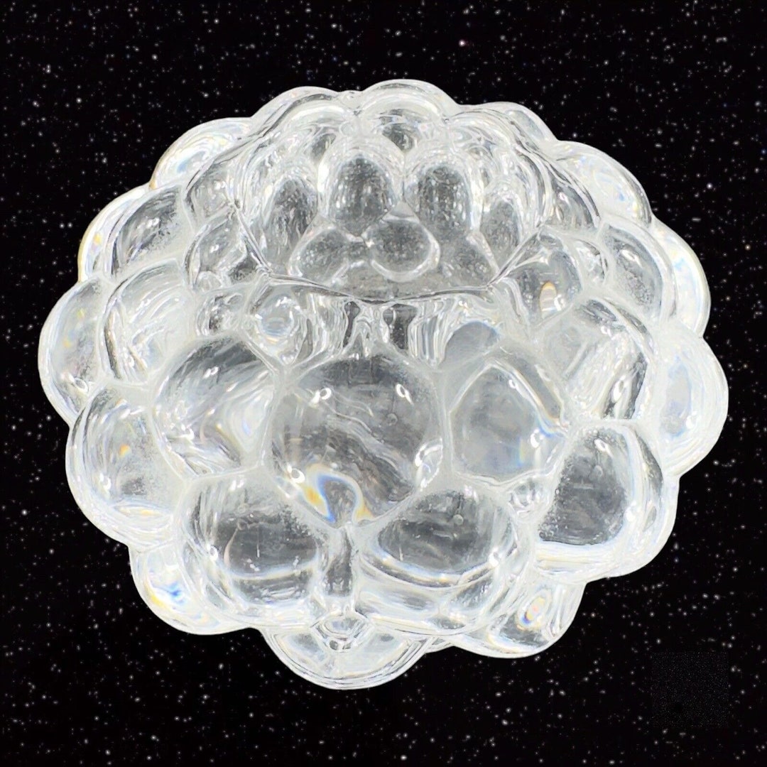 Orrefors Raspberry Bubble Crystal Art Glass Votive Candle Holder Ann ...