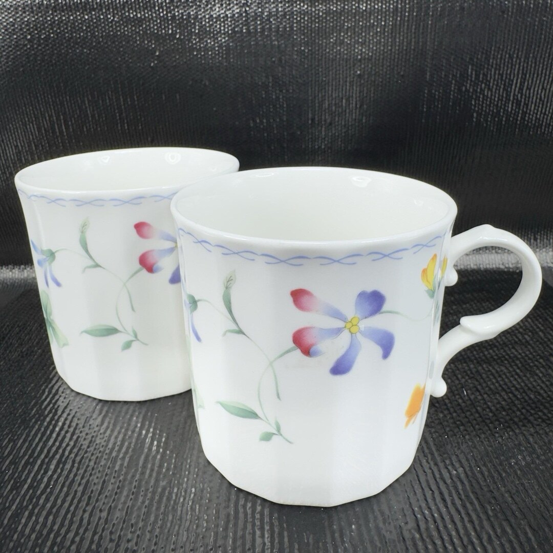 MIKASA Maxima Super Strong Fine China Sorrento Coffee Mug Cup Set 2 ...