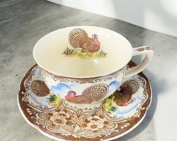 Maruta Ware Turkey Teacup and Saucer Vintage Porcelain Tea Set ...