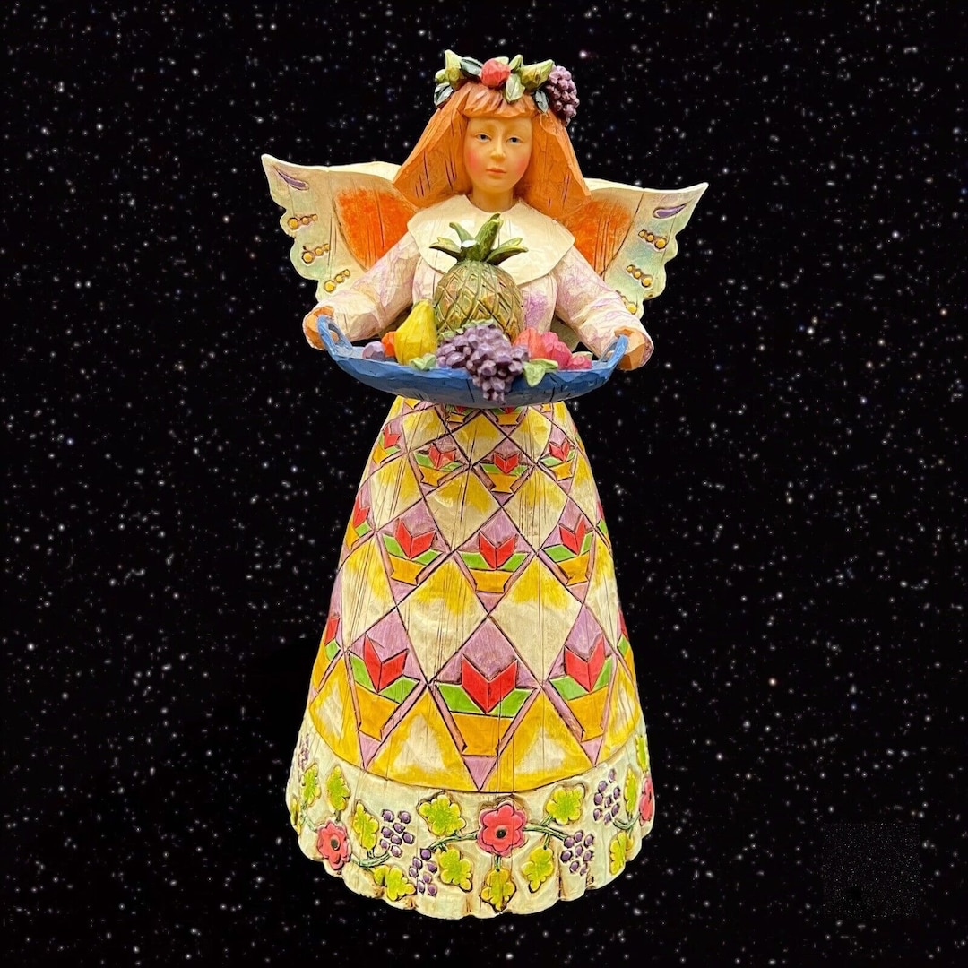 Jim Shore Heartwood Creek Angel of Generosity 2002 108922 Enesco ...