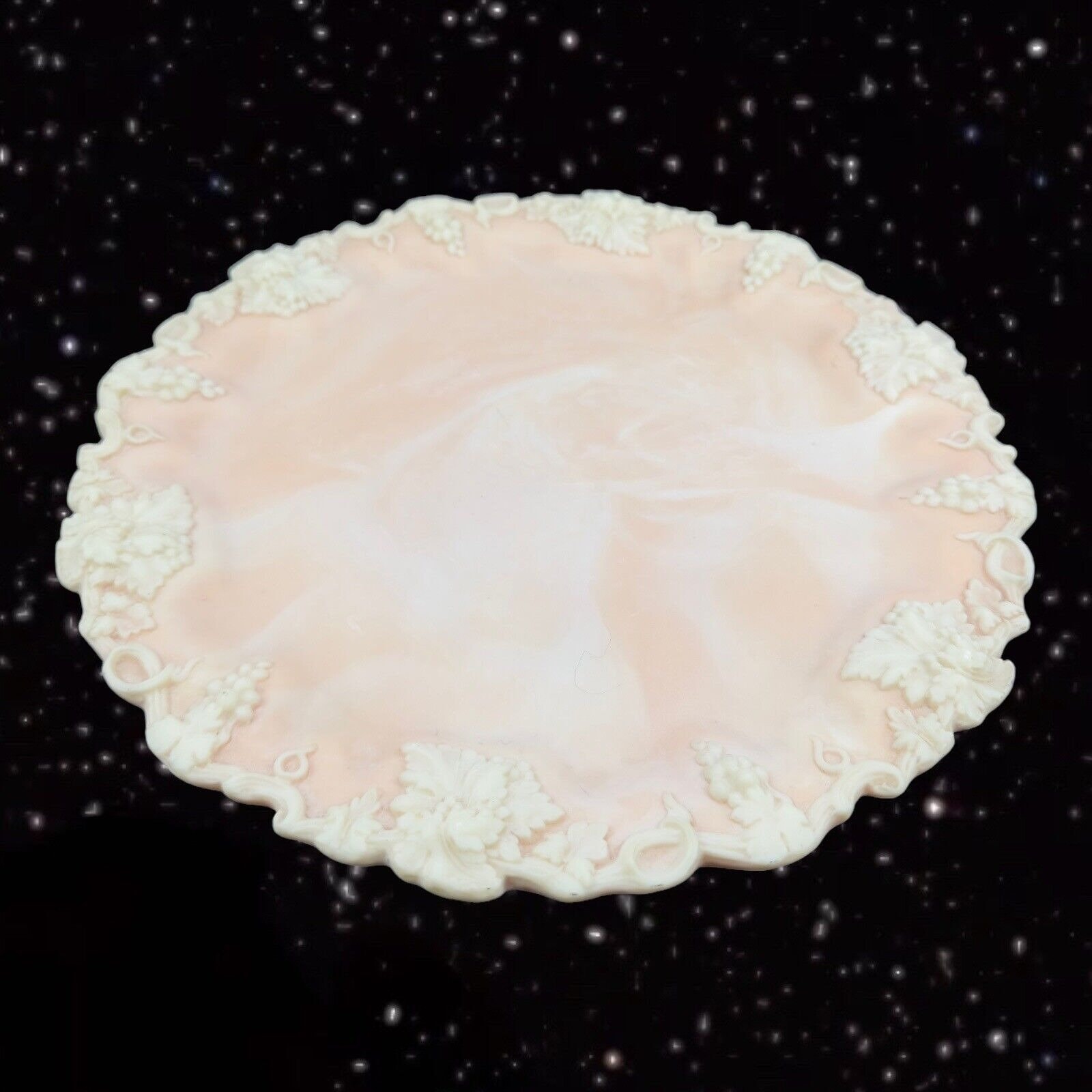 Incolay Plate Raised Grape Vine Icing Edge Genuine Incolay - Etsy