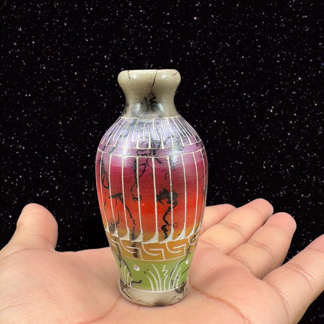 James Benally Dine Vase Native American Studio Art Pottery Monument ...