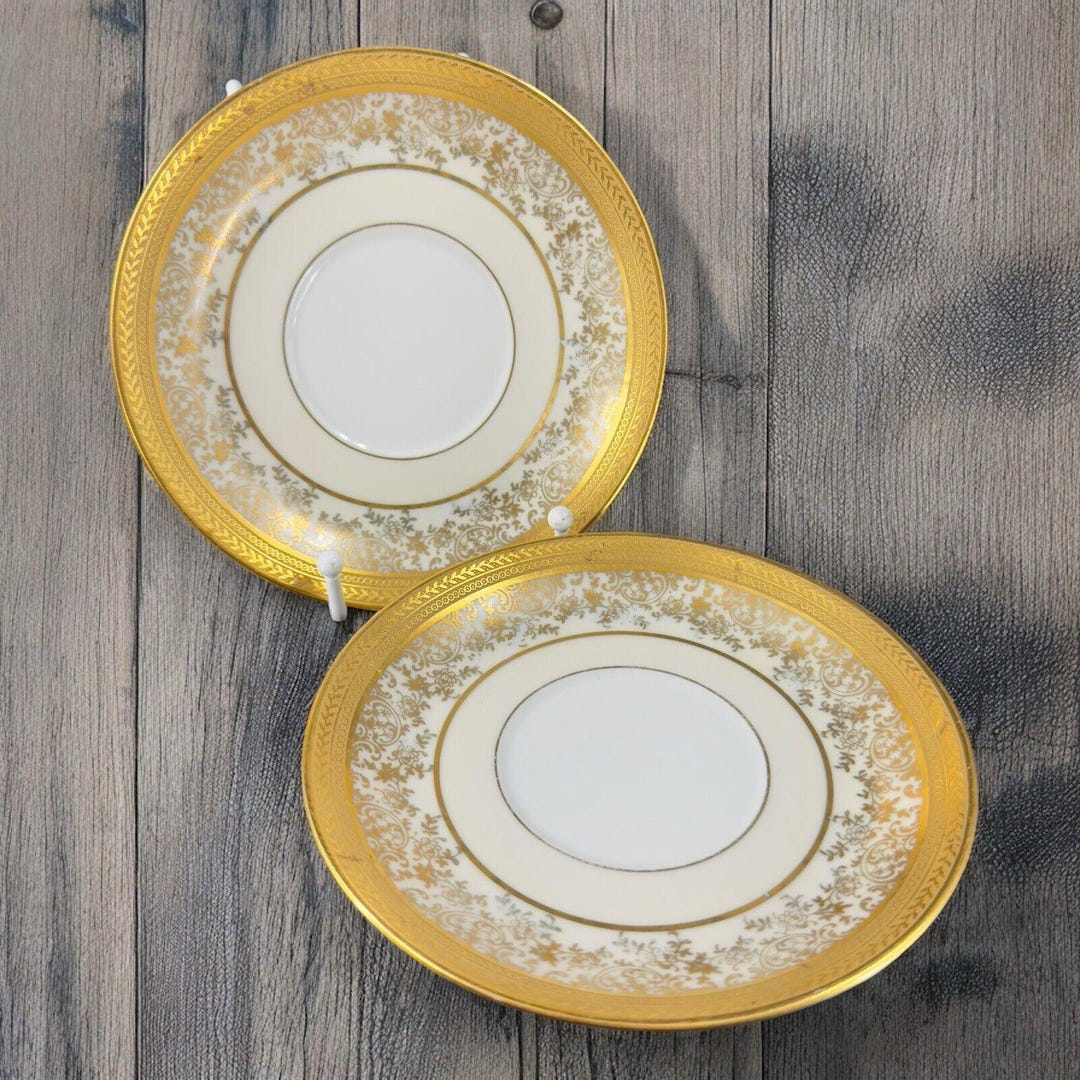 Antique Hutschenreuther Selb Bavaria LHS Porcelain Gold Osborne Dish ...