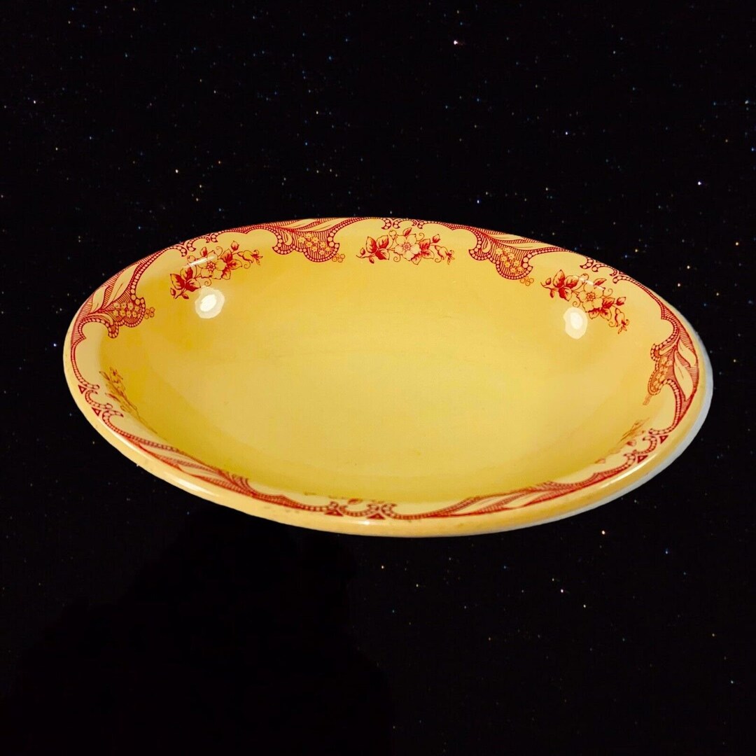 Vintage Inca Ware Shenango China Serving Platter Floral Border USA Bowl ...