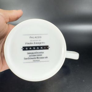 Sasaki Palazzo Teacup and Saucer Set Diamond Square Ceramic Paula ...