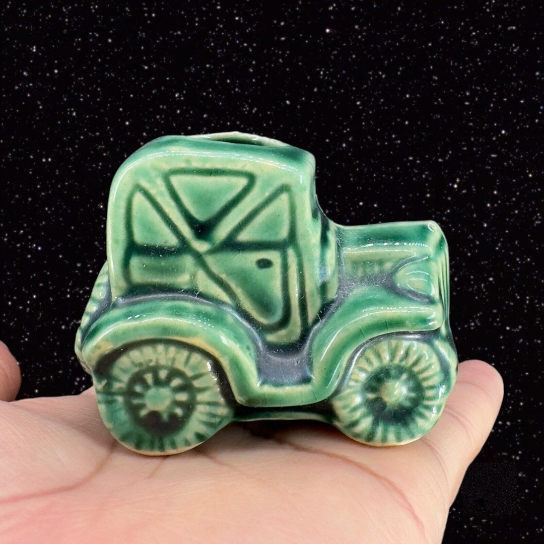 1950s Mid Century Modern Ceramic Automobile Car Toothpick Holder Green ...