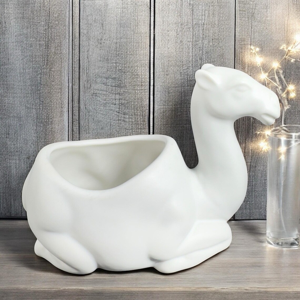 Fred One Lump or Two White Ceramic Camel Sugar Bowl Planter Flower Pot ...