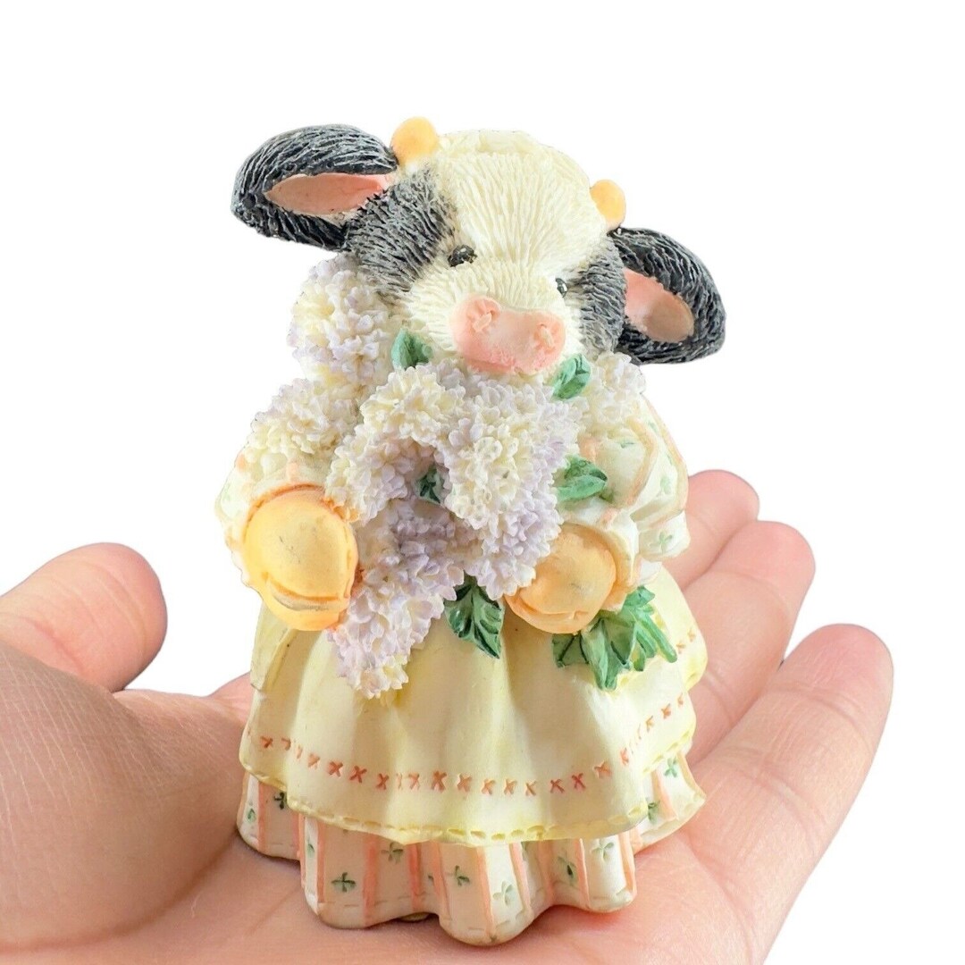 Marys Moo Moos 1994 Enesco Cow Figurine the Coming of Spring Figure ...