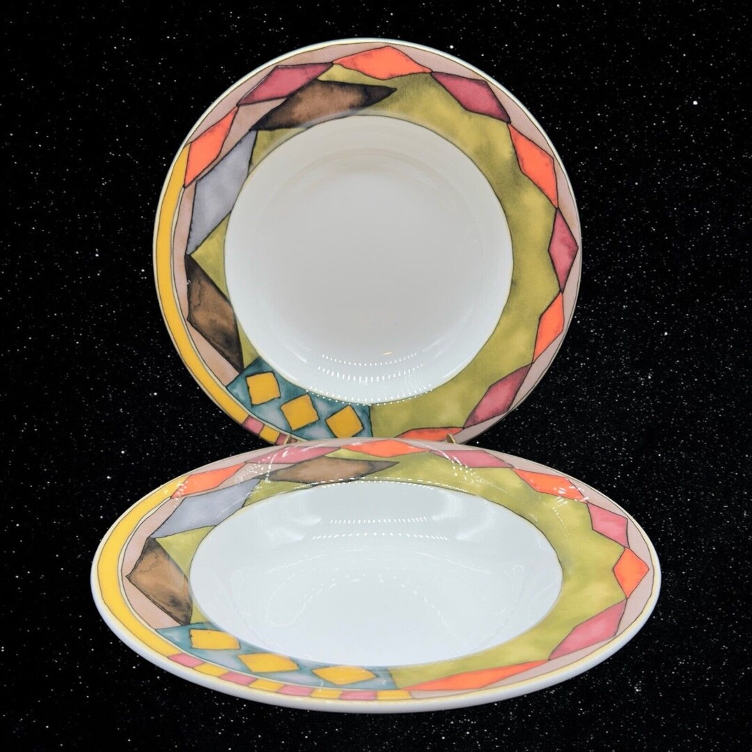 Sasaki Palazzo Designed by Paula Zanger Salad Plate Ceramic 8.5D Set of ...