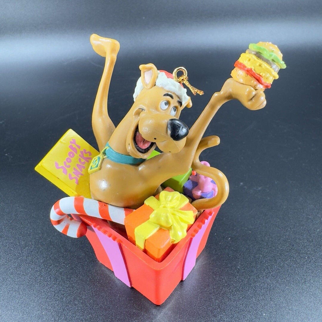 1998 Hanna Barbera Scooby Doo Ornament Box Snacks Presents Hamburger ...