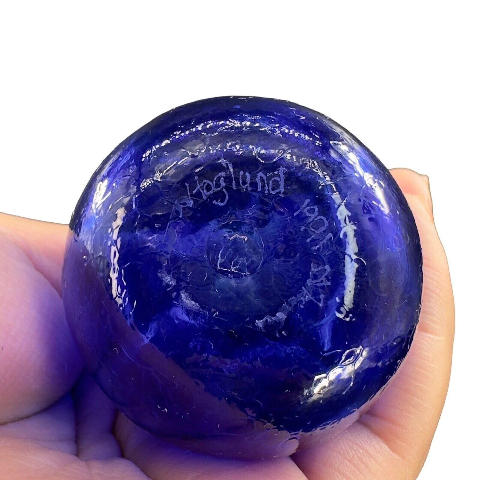 Vintage 1991 Hoglund Glass Vase Signed Cobalt Blue Bud Vase - Etsy