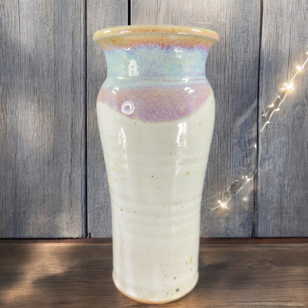 Lakeside Pottery Hand Made Tall Pottery Stoneware Vase Vessel Hand Made ...