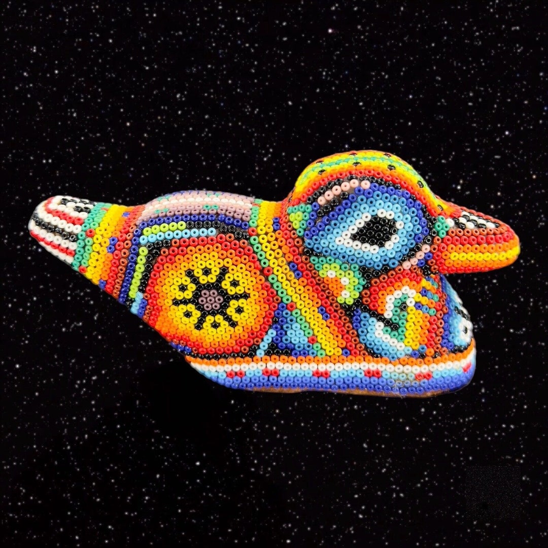 Vintage Mexico Folk Art Alebrije Hand Made Duck Bird Tiny Colorful ...