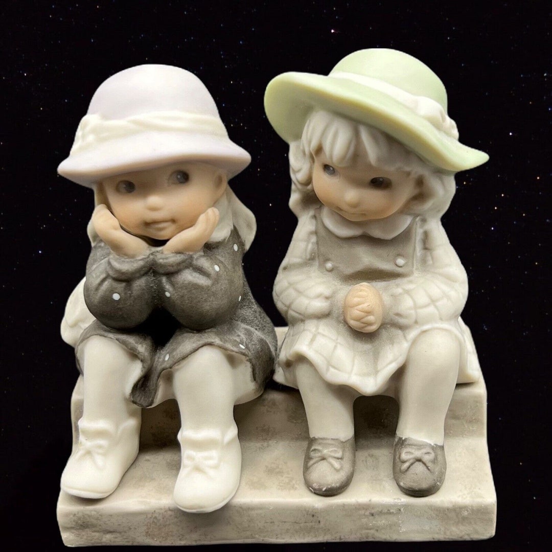 Kim Anderson Enesco Figurine We're Two of a Kind 1995 Vintage 3.5”T ...