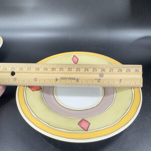 Sasaki Palazzo Teacup and Saucer Set Diamond Square Ceramic Paula ...