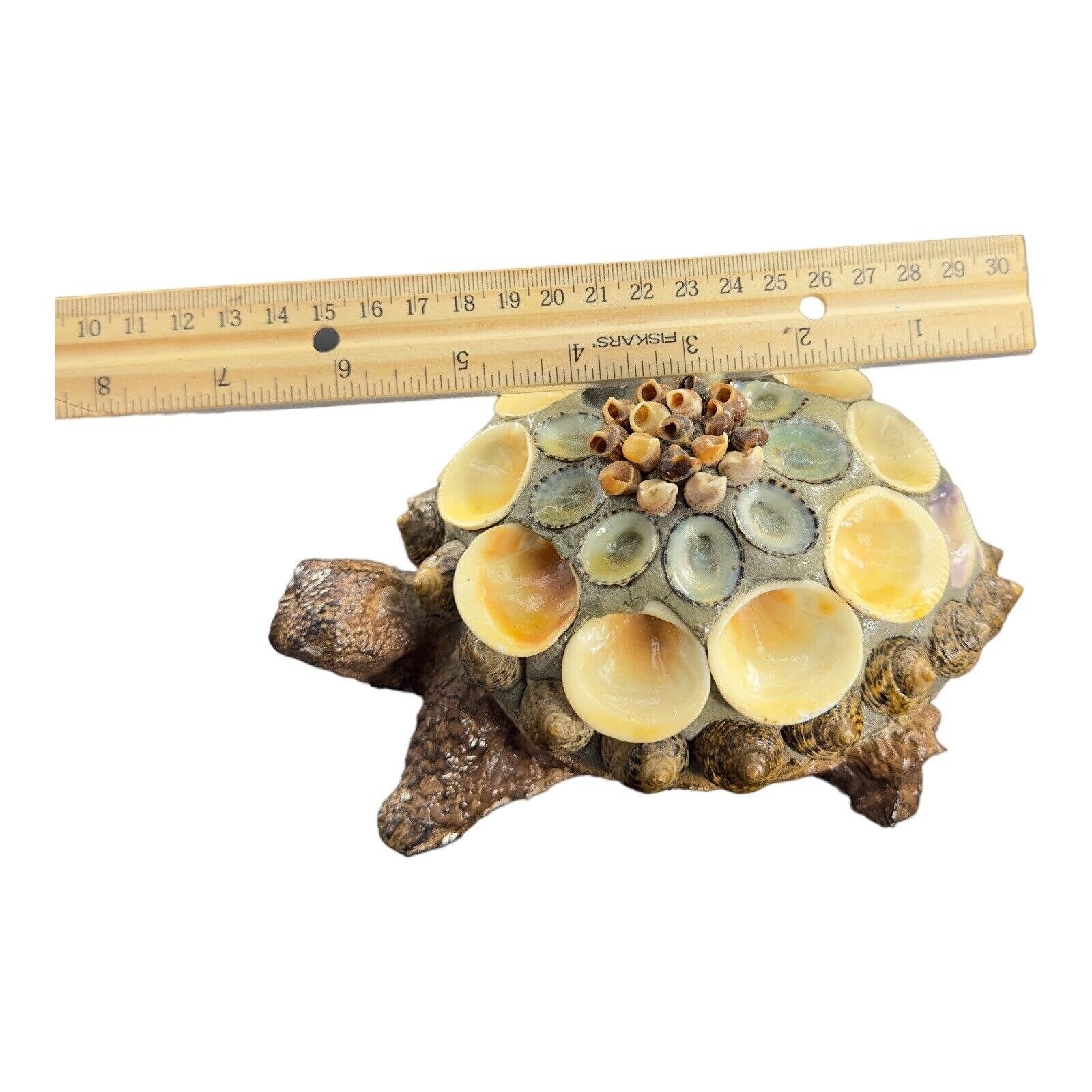 Hand Made Heavy Stoneware Pottery Turtle Made of Shells Hand - Etsy