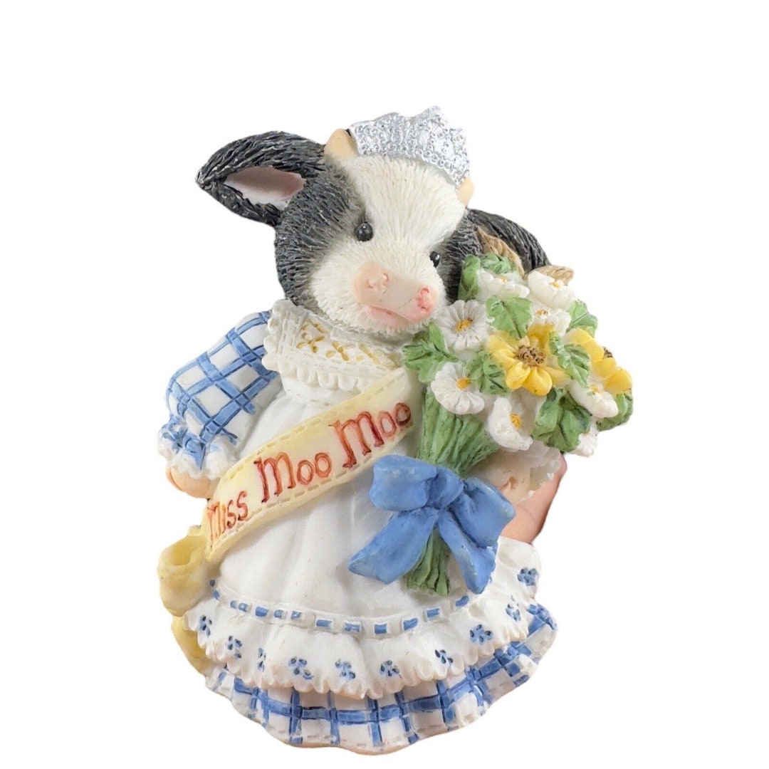 Marys Moo Moos 1994 BOVINE BEAUTY Cow Miss Moo Moo Resin - Etsy