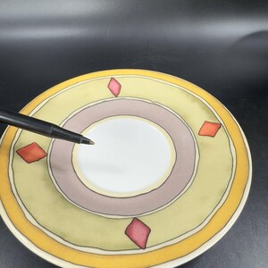 Sasaki Palazzo Teacup and Saucer Set Diamond Square Ceramic Paula ...