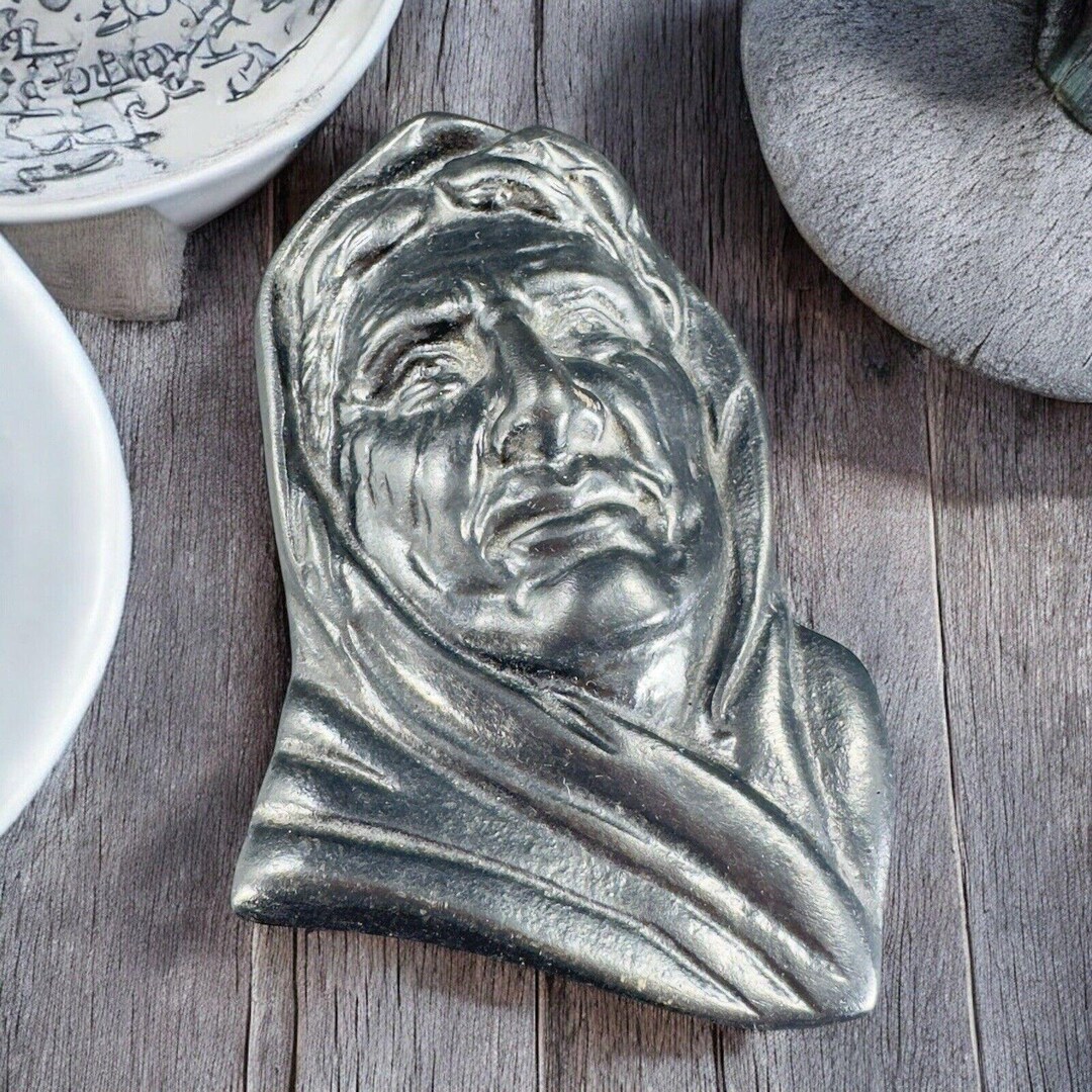 Vintage Owen Irish Turf Craft Carved Old Aran Woman Wall Hanging Plaque ...