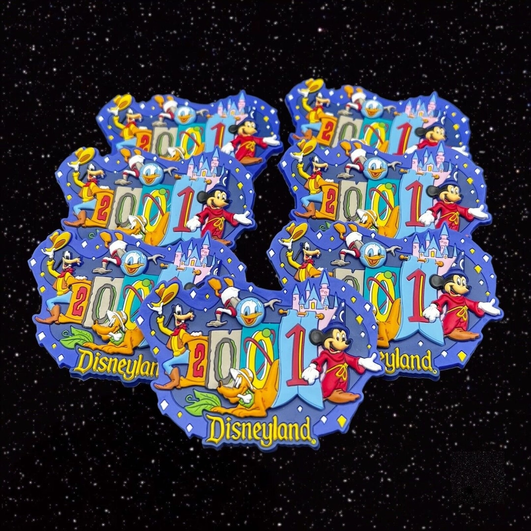 2001 Disneyland 3D Rubber Fridge Magnet Disney Lot Set 7 Pcs 3W - Etsy