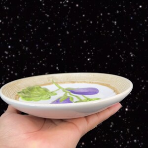 World Market Eggplant Plate Dish Painted Ceramic Single Dish 8”wide - Etsy