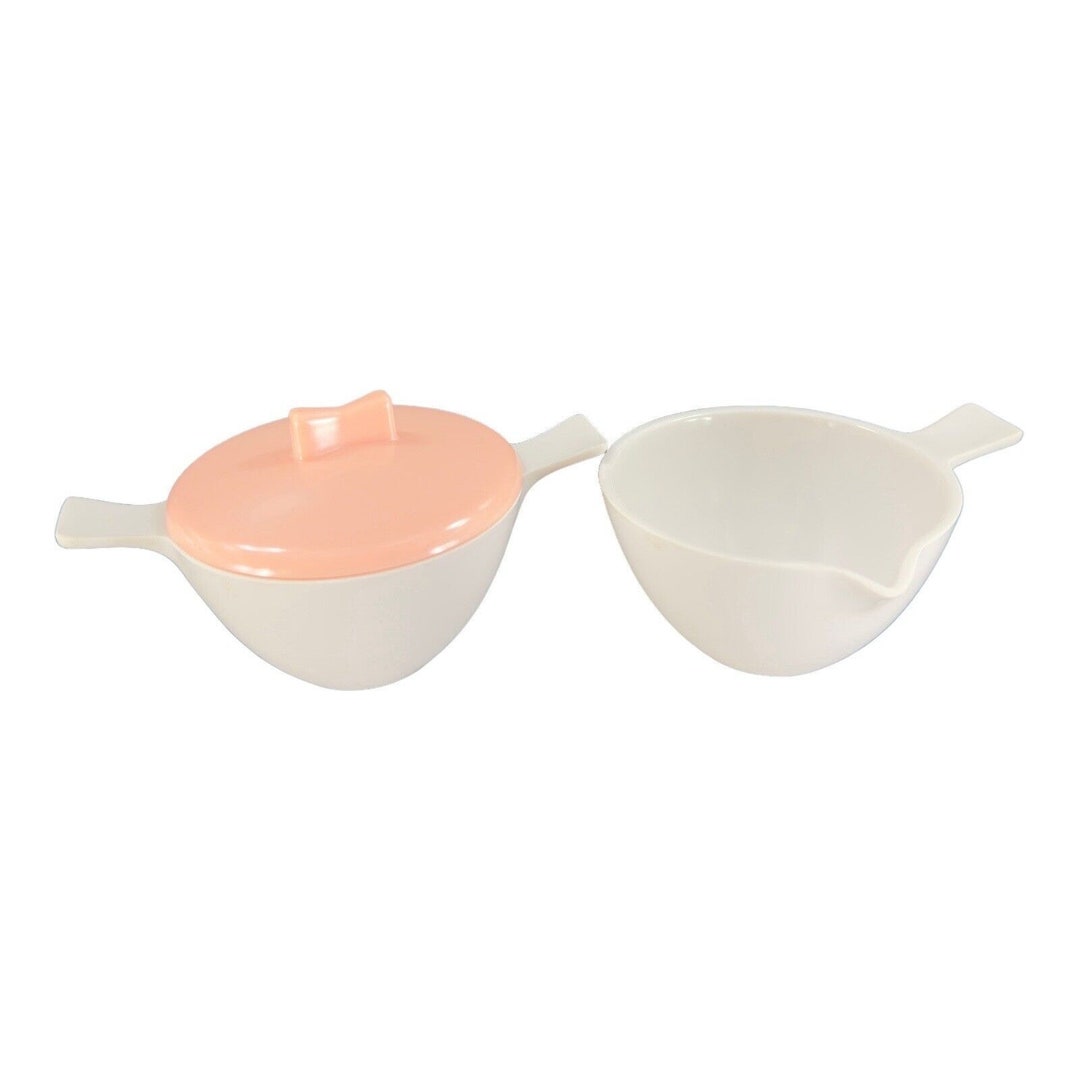 1960s Sun Valley Melmac Sugar and Creamer Set 2 Light Pink USA Made ...