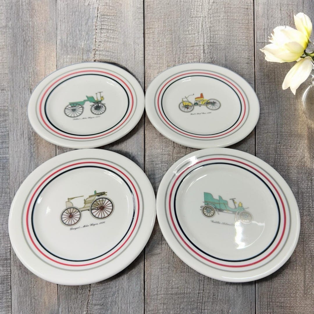 Shenango China RIMROL Restaurant Ware USA Antique Cars All Different ...