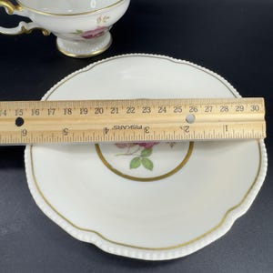 Vintage Castleton China Dolly Madison USA Ivory Pink Rose Teacup and ...