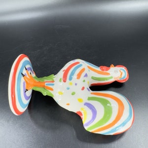 Poultry in Motion Rooster Ceramic Figurine 2010 Speckled Spectrum ...