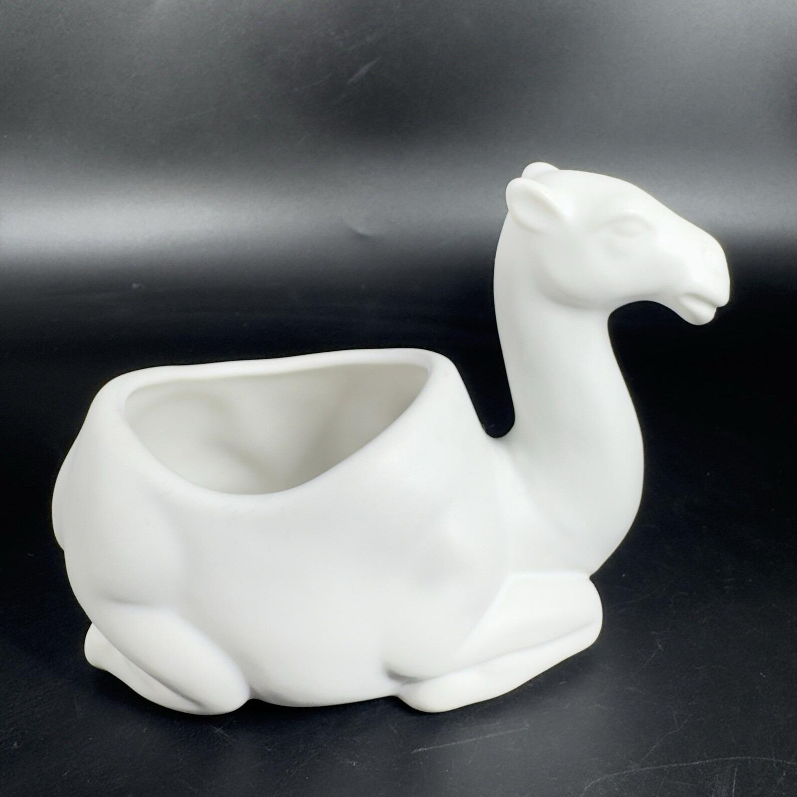 Fred One Lump or Two White Ceramic Camel Sugar Bowl Planter Flower Pot ...