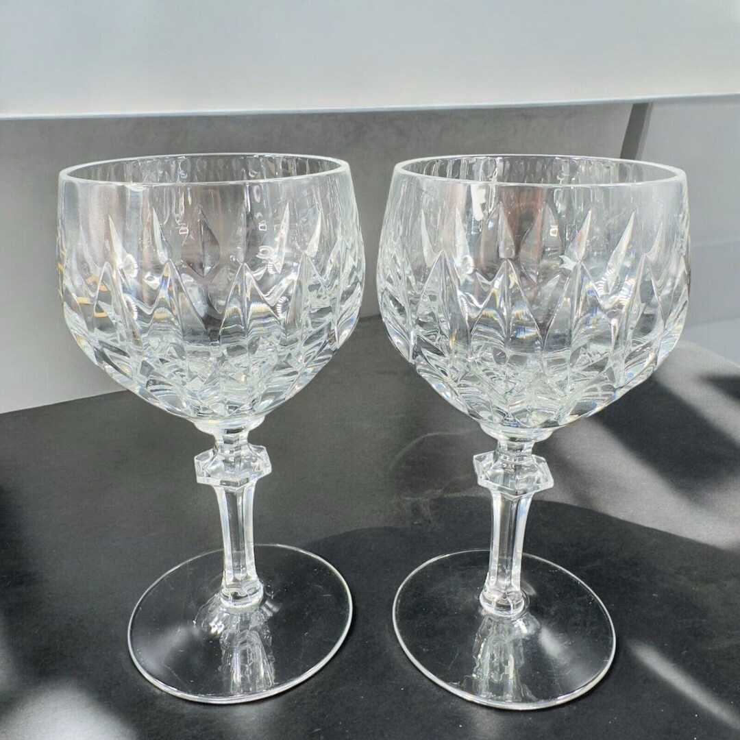 Gorham Crystal LA SCALA Clear Drinking Glass Stemware Goblet Glasses 5. ...