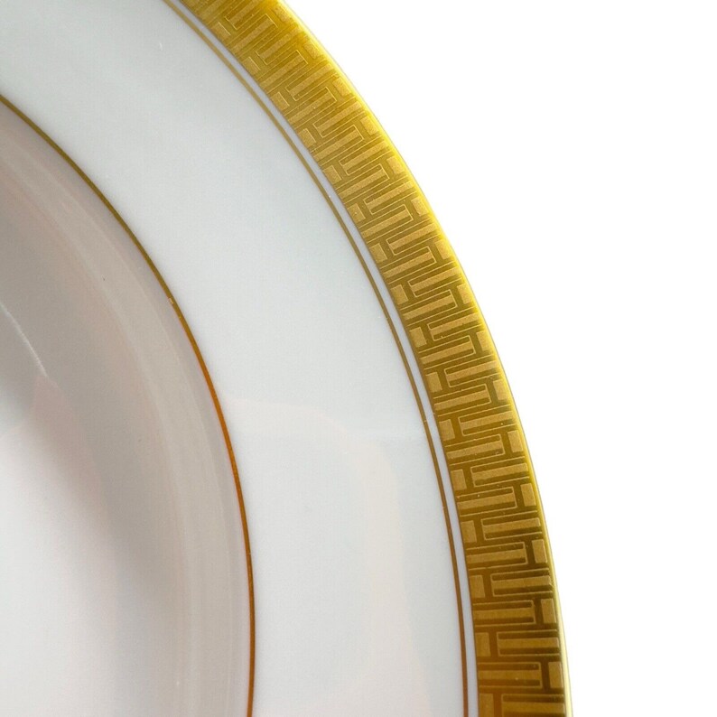 Franconia Krautheim Selb Bavaria Madison Deep Dish Plate Germany Gold ...