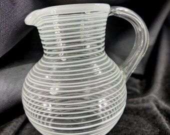 Vintage Handmade Blenko Glass Double Spout Water Pitcher - Etsy
