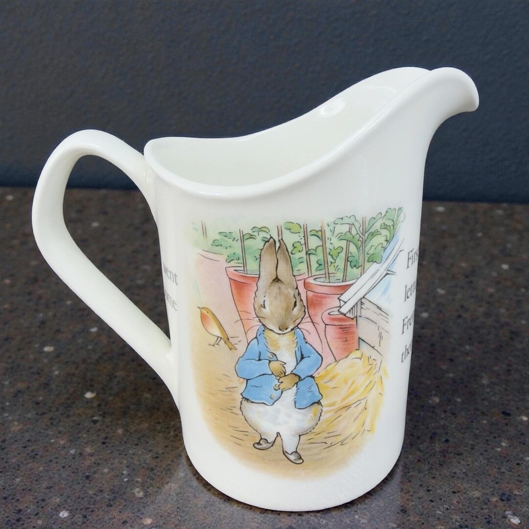 Wedgwood England Peter Rabbit Porcelain Beatrix Potter Creamer Pitcher ...