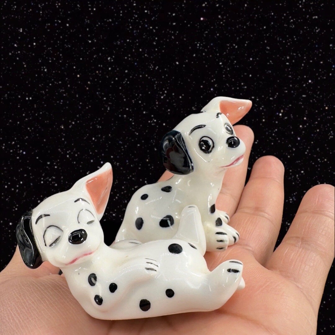 101 Dalmatian Ceramic Figurines Dog Puppies Set Made in Japan Disney ...