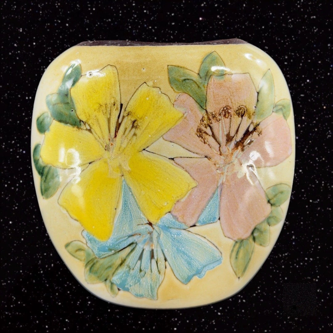 Studio Art Pottery Doubled Sided Vase Ceramic Artist Signed Antigua ...
