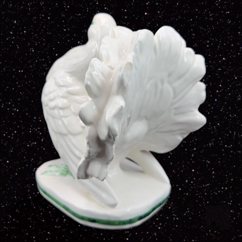 Italian Art Pottery White Bird Figurine Sculpture Marked Italy ...
