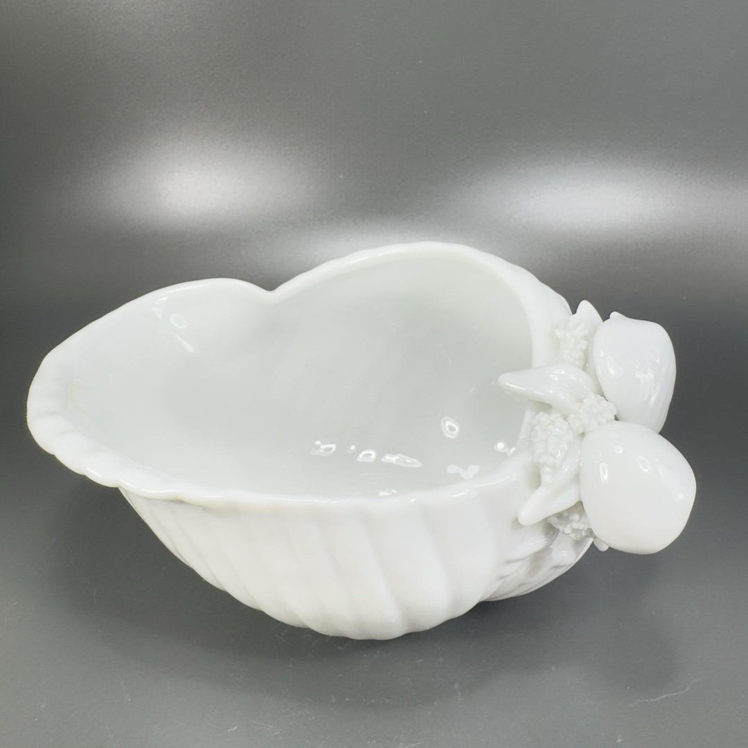Fitz & Floyd White Seashell Bowl Turbinate Starfish 1983 Japan Fine ...