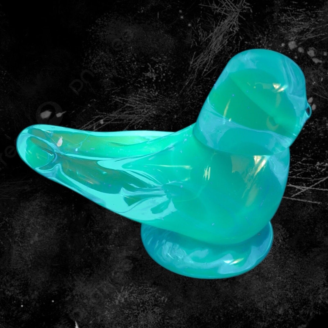 Ron Ray Blue Bird of Happiness Glass Bird Manganese 365nm Green UV ...