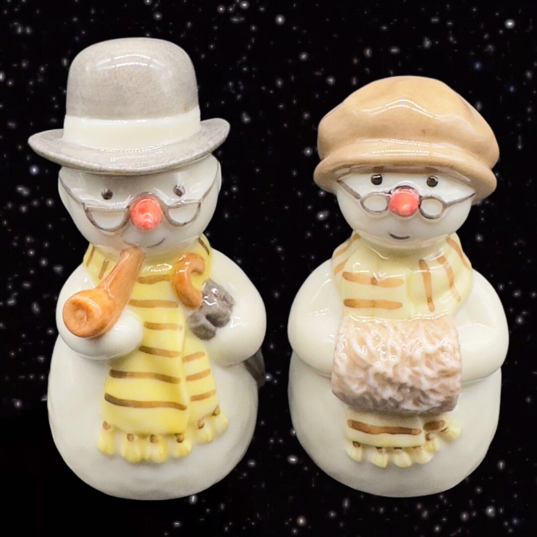 Royal Copenhagen Porcelain Grandpa & Grandma Miniature Figurines 2.5”T ...