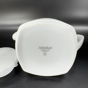 Eschenbach Teapot White Porcelain Ceramic Tea Por Carafe W Lid Made in ...