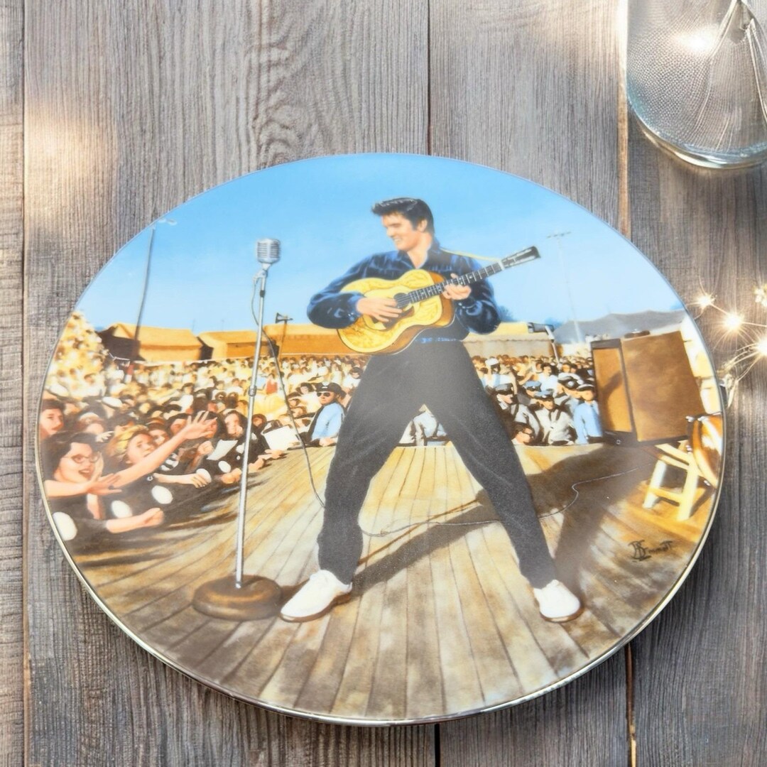 Elvis Presley Back to Tupelo Plate Dish the USS Arizona No 4 Vintage ...